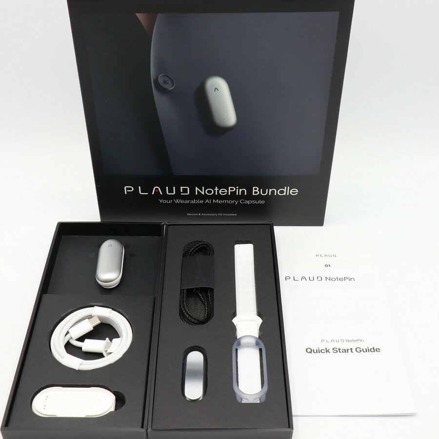 ■商品名 【美品】PLAUD NotePin NP-64G-SI シルバー 64GB AIボイスレコーダー プラウド ノート 本体 ■商品状態 【A】大きなダメージもなく程度良好の美品 ・USED品ではございますが大きなダメージや汚れなども...