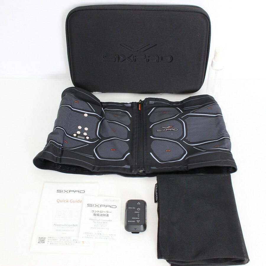 ■商品名 MTG SIXPAD Powersuit Core Belt SE-BS-00C-L ホームジム対応モデル Lサイズ シックスパッド パワースーツ コアベルト 本体 ■商品状態 【B】一般的な使用感のある商品 ・商品の特性上、本体...