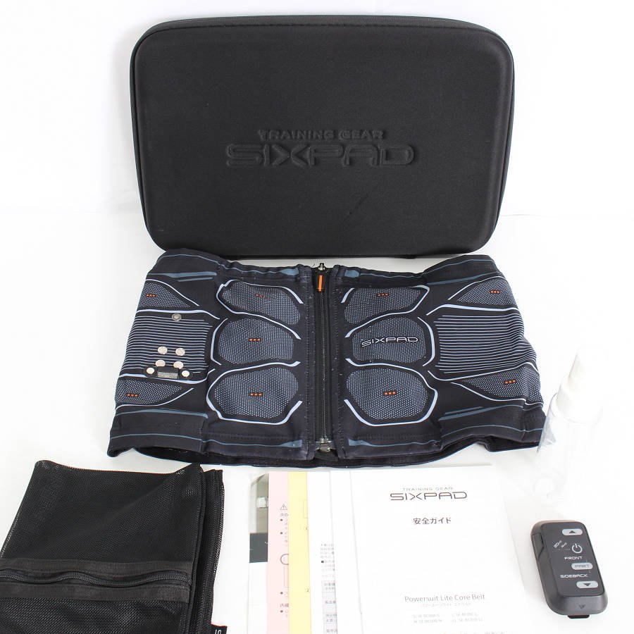 ■商品名 MTG SIXPAD Powersuit Core Belt SE-BC00B-M 専用リモコン付き シックスパッド パワースーツ コアベルト Mサイズ 本体 ■商品状態 【B】一般的な使用感のある商品 ・商品の特性上、ベルトには...