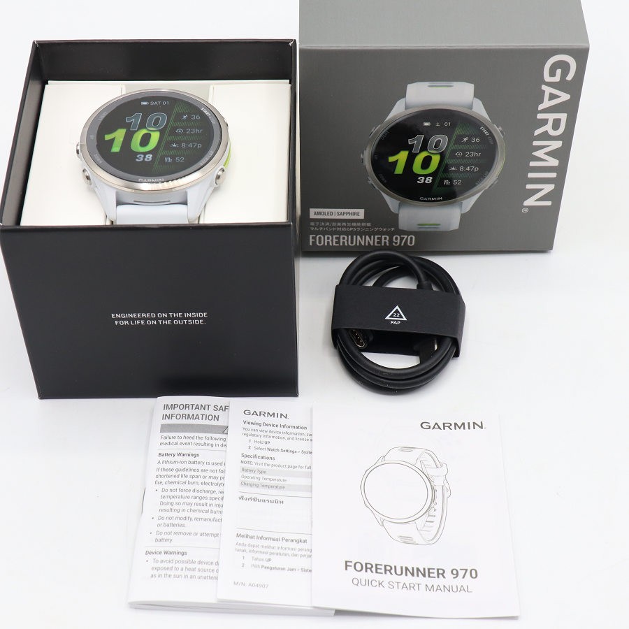 ■商品名 【新品】GARMIN Forerunner 970 010-02969-51 White/Amp Yellow スマートウォッチ ガーミン フォアランナー 本体 ■商品状態 【N】未使用品 ・新品未使用の商品ですが、開封可能状態の...