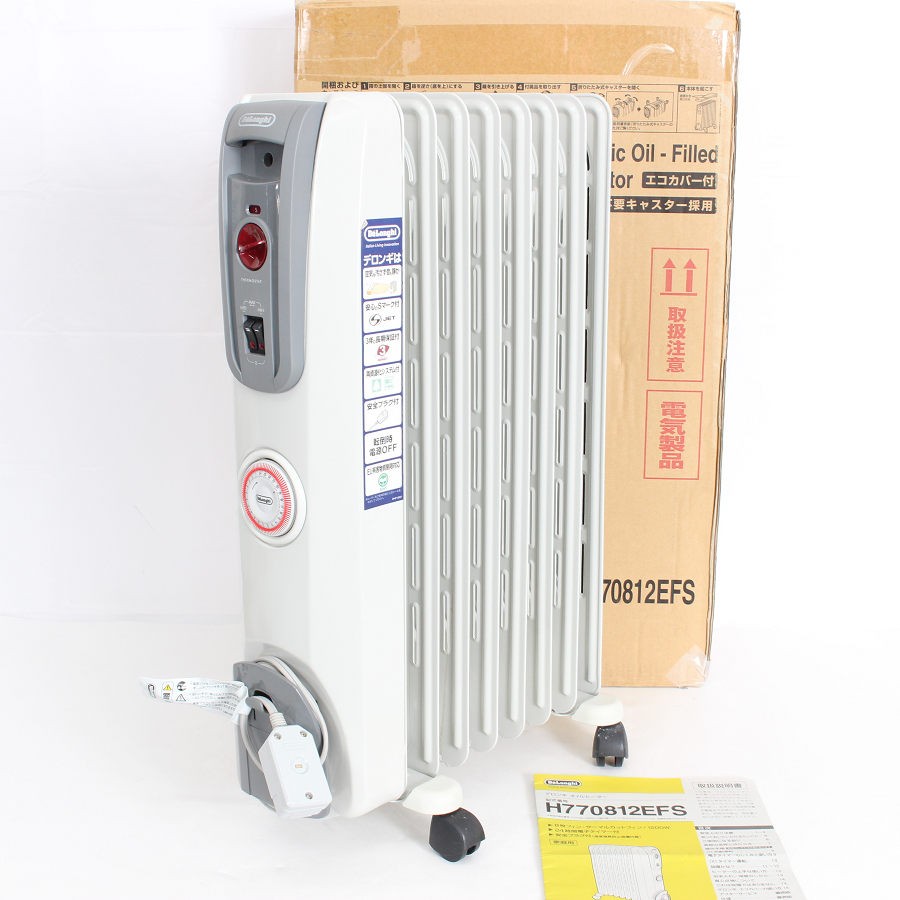 ■商品名 デロンギ H770812EFS ホワイト+ダークグレー オイルラジエターヒーター ストーブ DeLonghi 本体 ■商品状態 【B】一般的な使用感のある商品 ・本体の所々に擦れキズや本体正面にへこみキズがございます。 ・動作確認...
