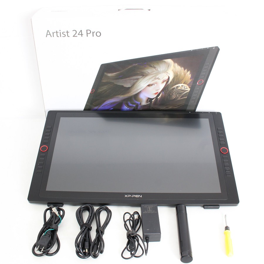 ■商品名 XP-Pen Artist 24 pro 液晶ペンタブレット 24インチ 液タブ ペンタブ アーティスト 本体 ■商品状態 【B】一般的な使用感のある商品 ・本体側面と背面、画面に使用に伴う若干の擦れ感がみられます。 ※できる限り...