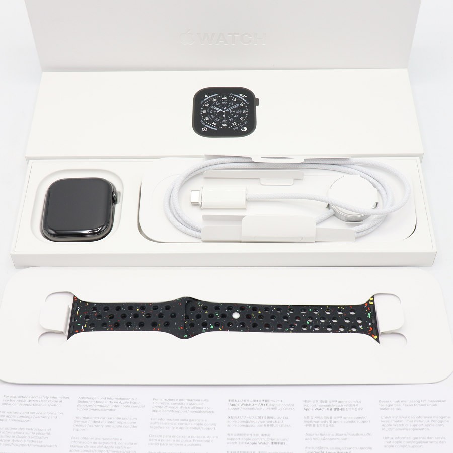 ■商品名 【美品】Apple Watch Series11 46mm GPS+Cellular MFC14J/A+MGC34FE/A スレートチタニウム/ミッドナイトブラックNikeスポーツバンド M/L アップルウォッチ 本体 ■商品状態...