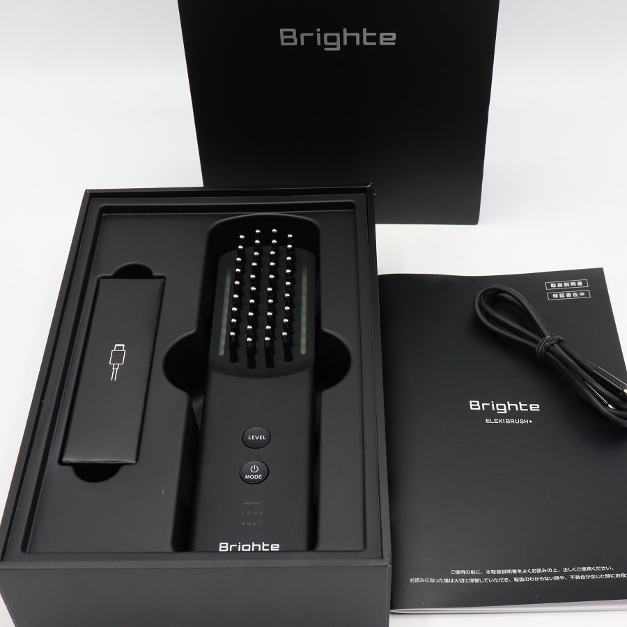 ■商品名 Brighte ELEKI BRUSH+ BRT-FSB180 ブラック 美顔器 EMS フェイスケア ブライト エレキブラシ 本体 ■商品状態 【B】一般的な使用感のある商品 ・本体には使用に伴う細かな擦れがございます。 ・動作...