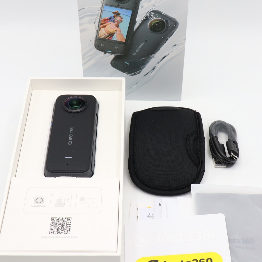 ■商品名 【美品】Insta360 X3 CINSAAQ/B 360度カメラ 全天球 インスタ360 パノラマ 本体 ■商品状態 【A】大きなダメージもなく程度良好の美品 ・USED品ではございますが大きなダメージや汚れなどもなく状態の良い...