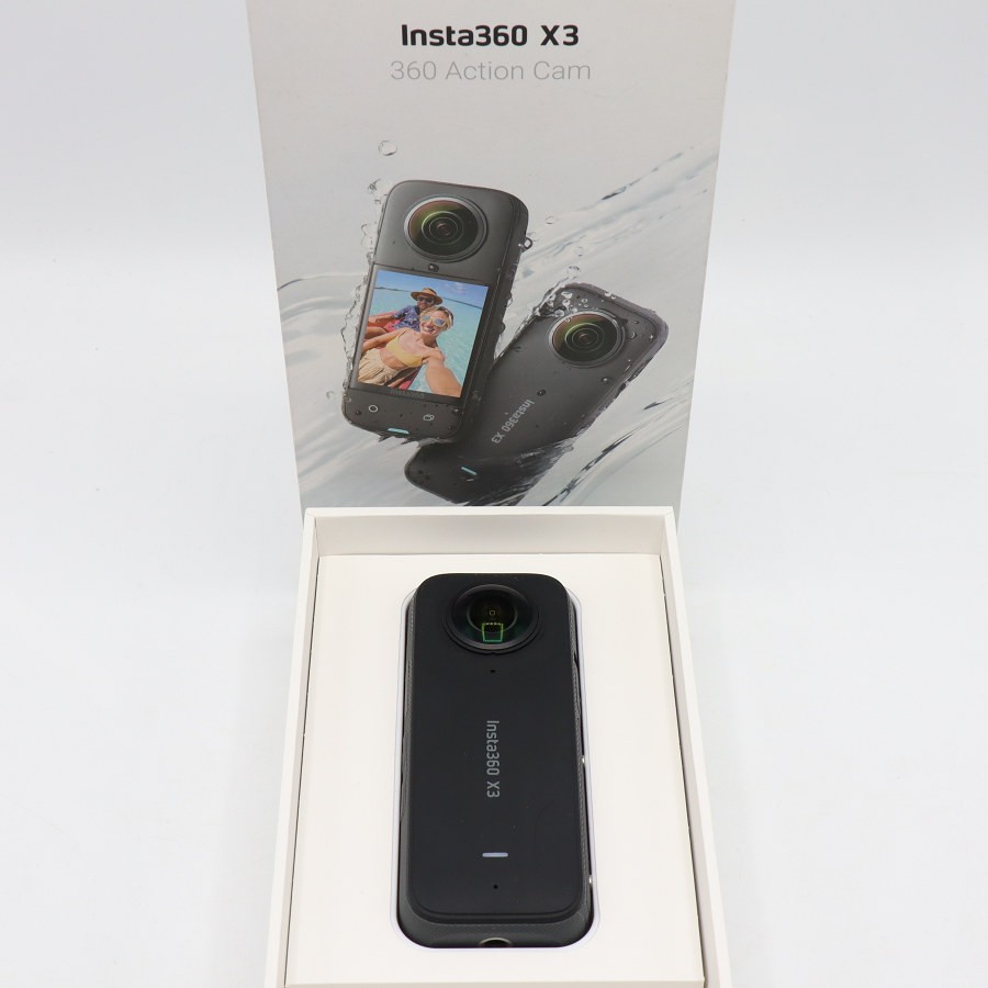 ■商品名 Insta360 X3 CINSAAQ/B 360度カメラ 全天球 インスタ360 パノラマ 本体 ■商品状態 【B】一般的な使用感のある商品 ・本体の所々に使用に伴う若干の擦れ感がございます。 ※できる限りの清掃はしておりますが...