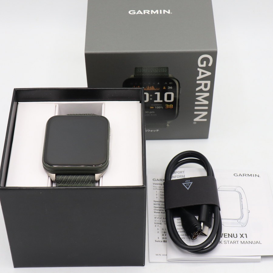 ■商品名 【美品】GARMIN Venu X1 010-02980-22 Moss スマートウォッチ べニュー モス ガーミン 本体 ■商品状態 【A】大きなダメージもなく程度良好の美品 ・USED品ではございますが大きなダメージや汚れなど...
