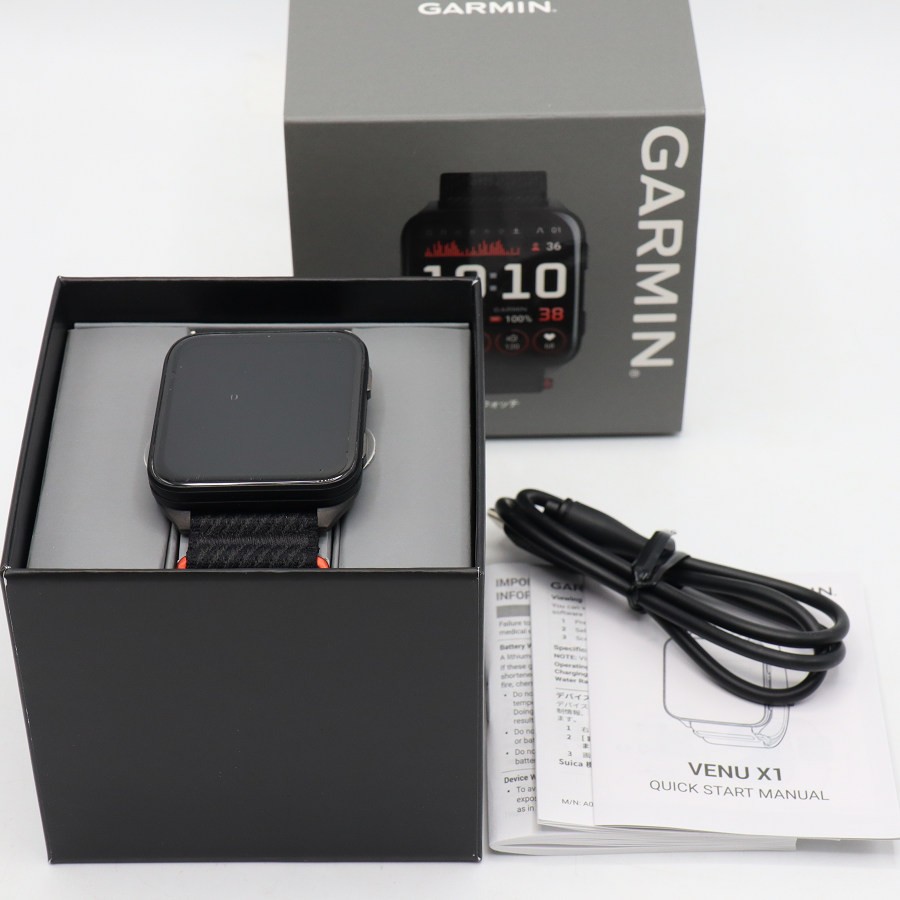 ■商品名 【美品】GARMIN Venu X1 010-02980-12 Black スマートウォッチ べニュー ブラック ガーミン 本体 ■商品状態 【A】大きなダメージもなく程度良好の美品 ・USED品ではございますが大きなダメージや汚...