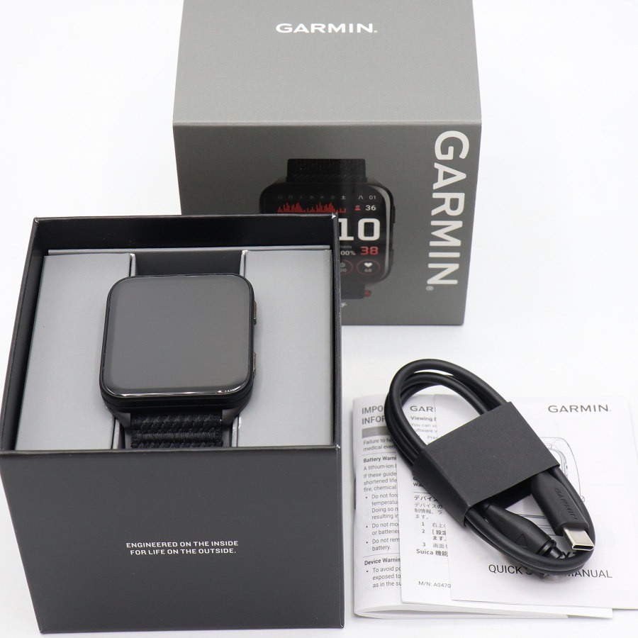 ■商品名 【美品】GARMIN Venu X1 010-02980-12 Black スマートウォッチ ガーミン べニュー エックスワン 本体 ■商品状態 【A】大きなダメージもなく程度良好の美品 ・本体背面に若干の擦れ感がございますが、全...