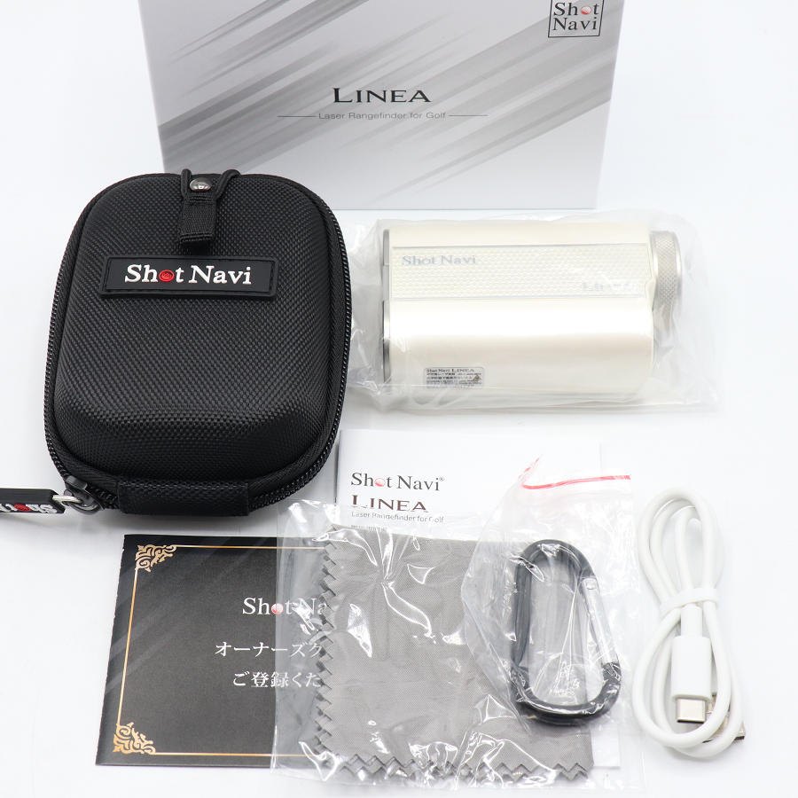 ■商品名 【新品】ShotNavi LINEA ホワイト GPS距離計測器 ゴルフ ショットナビ リネア 本体 ■商品状態 【N】未使用品 ・新品未使用の商品ですが、開封可能状態のため確認も含めて開封して撮影をおこなっております。 ・元箱に...
