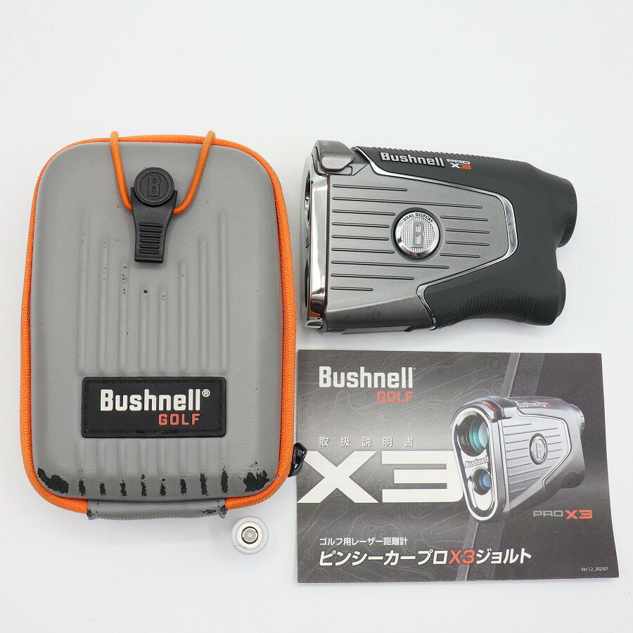 ■商品名 Bushnell PINSEEKER PRO X3 JOLT ゴルフ用レーザー距離計 ブッシュネル ピンシーカープロ ジョルト 本体 ■商品状態 【B】一般的な使用感のある商品 ・本体側面に細かな擦れキズと色褪せ感がみられます。 ...