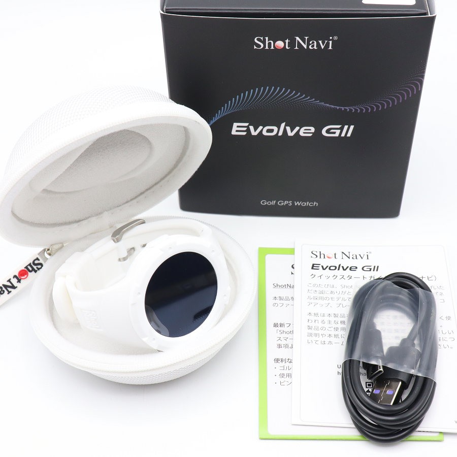 ■商品名 【新品】ShotNavi Evolve GII ホワイト 腕時計型ゴルフ用GPSナビ ショットナビ エボルブ ジーツー 本体 ■商品状態 【N】未使用品 ・新品未使用の商品ですが、開封可能状態のため確認も含めて開封して撮影をおこな...
