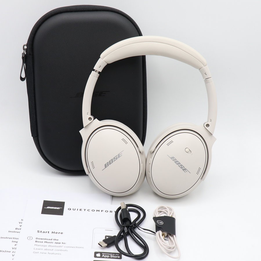 ■商品名 【美品】BOSE QuietComfort 45 headphones ホワイトスモーク ノイズキャンセリングワイヤレスヘッドホン クウェイトコンフォート ボーズ 本体 ■商品状態 【A】大きなダメージもなく程度良好の美品 ・US...
