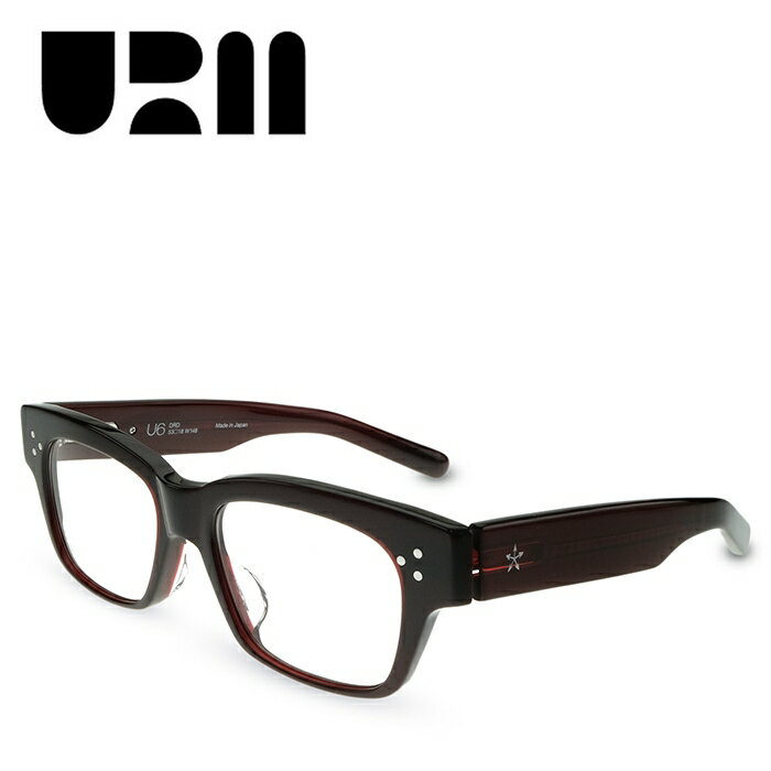 商品情報商品名URM（ウルム）U6 DRDサイズレンズ横幅/53mmレンズ縦幅/38mmブリッジ幅/18mmテンプル長/144mmフレーム幅/148mmフレーム素材プラスチックカラーDark red付属品専用ケース※ケースや付属品は生産時期...