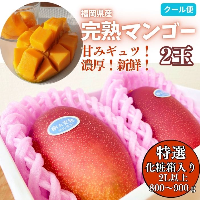 商品説明 商品内容 マンゴー 品種名 アーウィン サイズ規格 2L以上×2玉(800-900g)　贈答用化粧箱入り その他 注意事項 ※商品写真はイメージ写真になります　色目、形態が多少写真と異なる場合もございます。 ※記載されてる以外の写...
