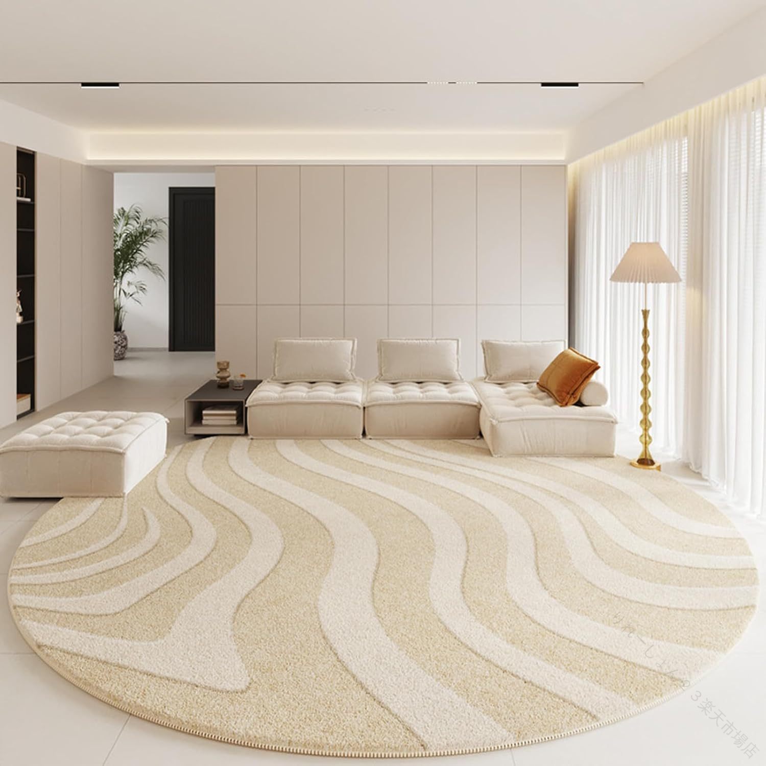 　　　-------商品詳細-------素材：シャギー サイズ：約80cm 100cm 120cm 140cm 160cm 180cm 200cm 【北欧スタイル】馴染みやすい北欧デザイン、モノトーン系や北欧系、カフェスタイルなど、お部屋...