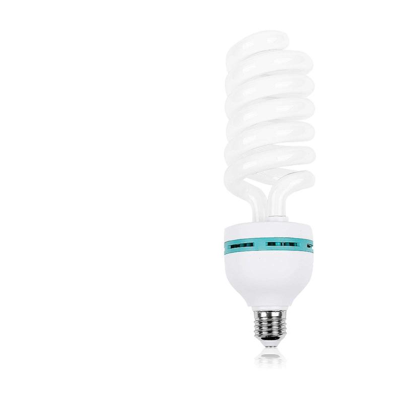 Konseen 135W 電球形蛍光ランプ 撮影 照明 E27口金 5500K 灯ソケット 灯アダプター用E27口金135W 電球形蛍光灯色温度は5500K