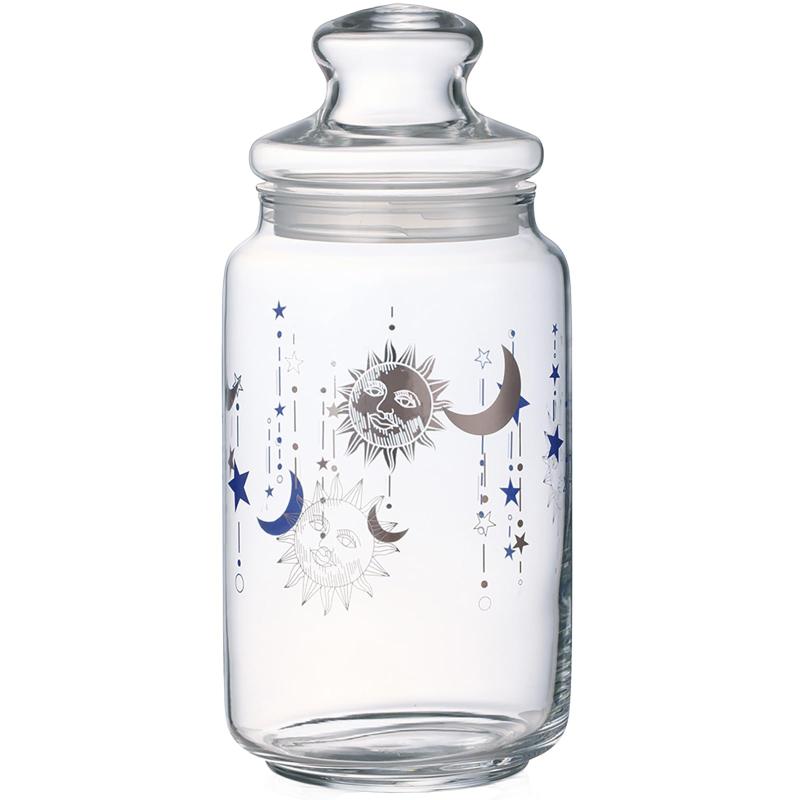 大塚硝子 「 セレッシャル 」 キャニスター ガラス 保存容器 蓋付きポット 約10cm リアン プラチナ 透明 日本製 46P110商品サイズ:約9.8×9.8×22cm商品重量:約395g容量:約285ml素材:ソーダガラス