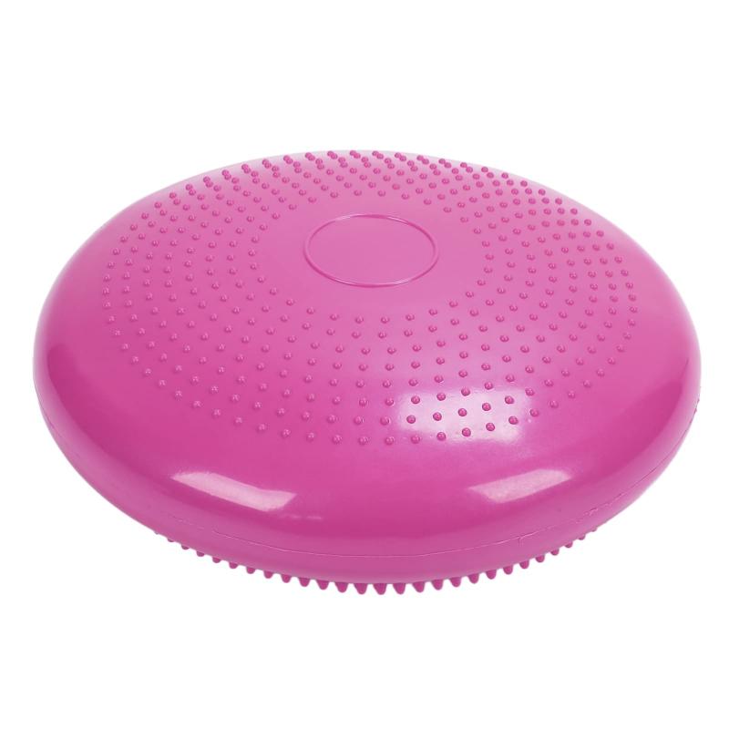 Cerlingwee バランスディスククッション、便利な使用フィットネスルームの家庭用インフレータポンプ付きインフレータブル安定ディスクボード丸型(Nn ku APICAL)