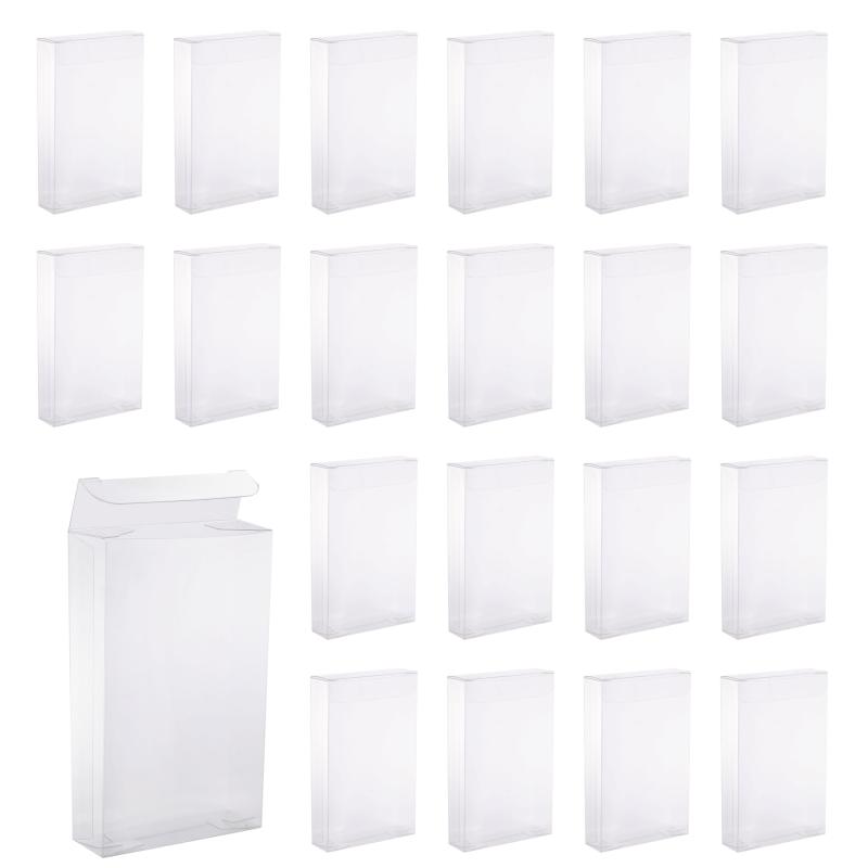 LILAオリジナル 小物用クリアボックス 表面保護フィルム付き ギフトボックス クリアケース PVC 透明ケース ラッピング 梱包資材 ハンドメイド資材PVCを使った透明ケース。 保護フィルムが付いているので剥がしてお使いください。 内寸9...