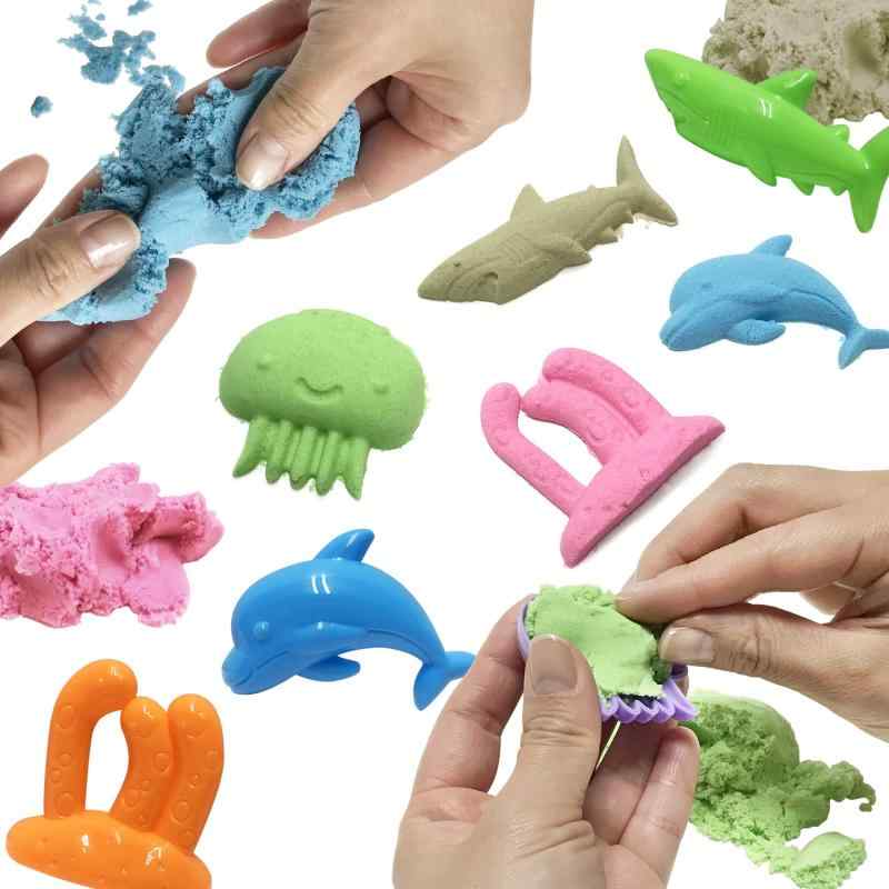 マジカルサンドマリン 手が汚れない 室内遊び 砂遊び ふわふわ サンド 魔法の砂 カラフルセット ねんど マリン【新感触サンド】砂のような⁉ねんどのような⁉新感覚‼おうちで遊べるカラフルサンドセットです。砂遊びは外でするものと思いがちですが...