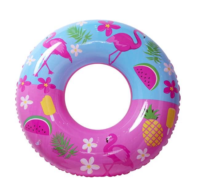 PartyLife 浮き輪 プール フロート フラミンゴ アイスキャンディー プルメリア ハワイアン アロハ パイナップル カラフル ピンク ブルー 青 夏 ビーチ 海水浴 水泳 子供 おもちゃ インスタ おし