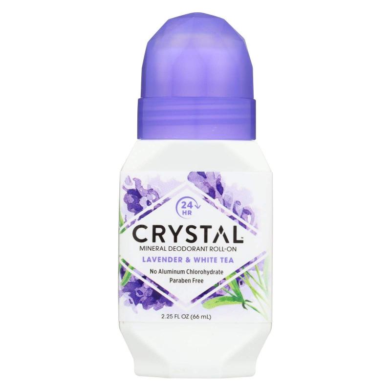 Crystal Roll On Deodorant Lavender and White Tea -- 2.25 fl oz, by Crystal