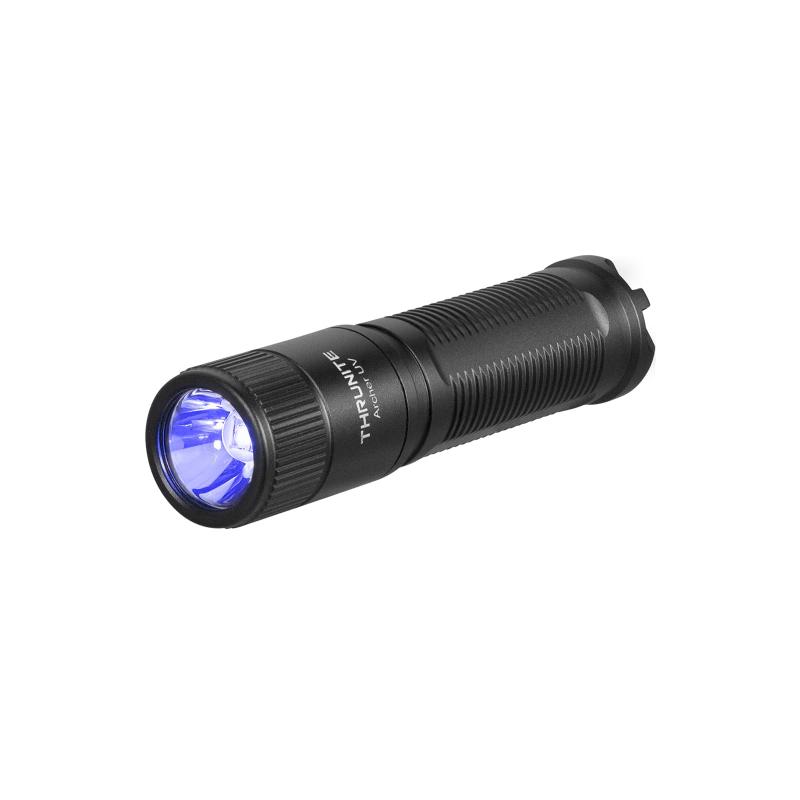 ThruNite ARCHER UV ブラックライト 紫外線懐中電灯 波長365nmミニ UVハンディライト IPX7防水 小型 強力 電池別売 アルミ製 ペット尿検出器 レジン用 硬化uvブラックライト付き懐中電灯:ブラックフィルターライ...