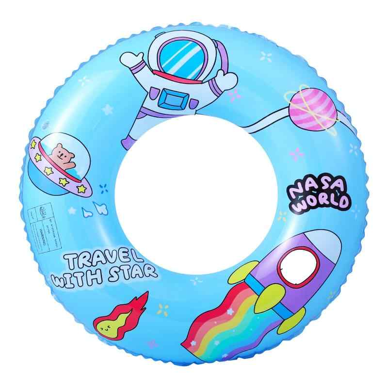 de'niko 浮き輪 子供用 ベビー浮き輪 O型 ベビーフロート 空気入れ 浮き具 強い浮力 水泳リング 水遊び お風呂 プール 海水浴 キッズ 男の子 女の子1.【かわいい浮き輪】可愛い宇宙飛行士デザインはの浮き輪が海やプールに使ってす...