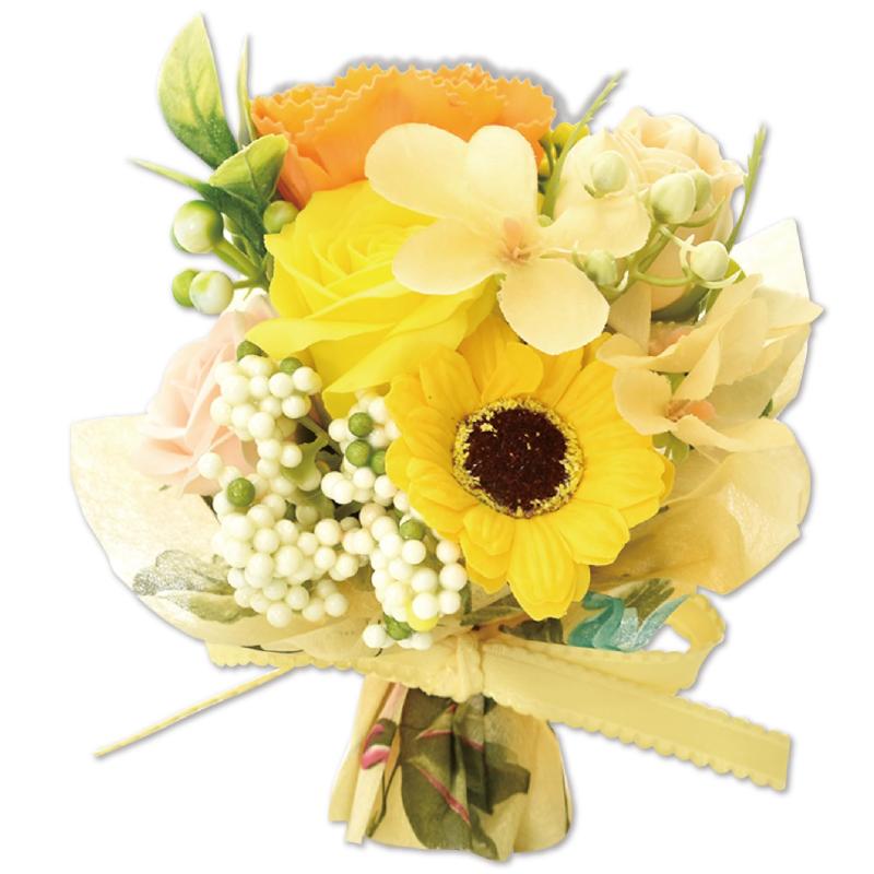 ポピー名古屋 ソープフラワー 花束 ギフト 人気 誕生日 母の日 プレゼント 枯れない花 ミニブーケ 香る 自立 クリアケース付き SH-078【本物のように美しい香る花｜ソープフラワーの魅力】ソープフラワーは、石けん素材で作られた枯れない...