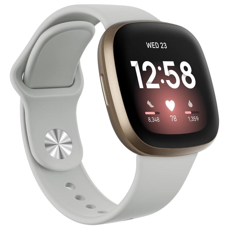 ATUP for Fitbit Versa3 / Fitbit Sense バンド 交換ベルト 交換用バンド 柔らかい シリコンバンド スポーツバンド 調節可能【対応機種】Fitbit Versa 3 / Fitbit Sense スマート...
