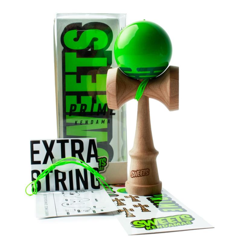 Sweets Kendamas PRIME RADARしっかりとした木製構造 - 高品質のブナ材製カップとスパイクデザインの2ピース。右利きと左利きの両方に対応。✓粘着性塗料 - カスタムペイントはどんなレベルのプレイにも優れた粘着力を発揮...