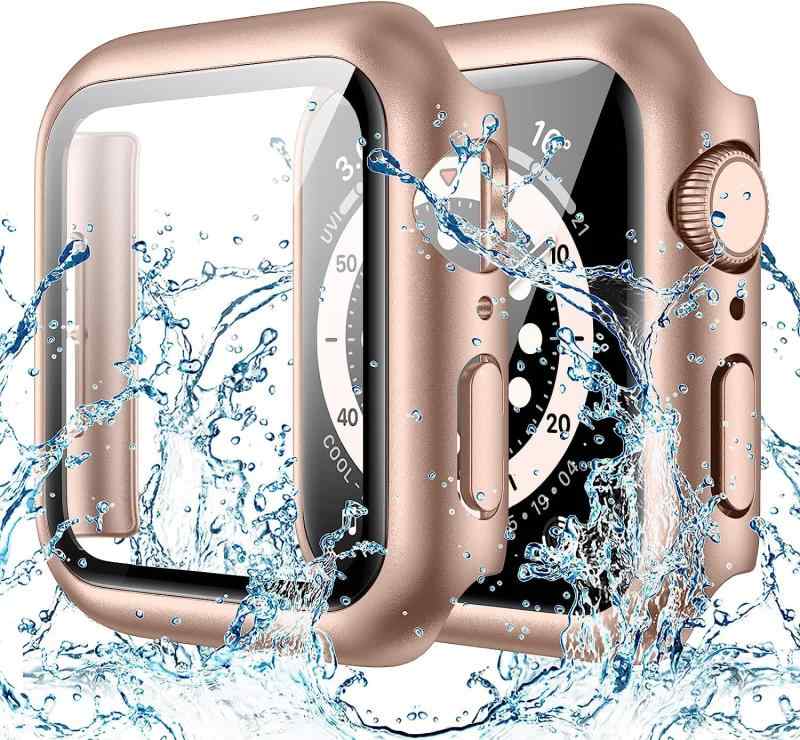 【2023強化版】AMAPC for Apple Watch 防水ケース 40mm 41mm 44mm 45mm 対応 と互換性があり 数秒で Ultra シリーズの外観に変換できます IP68完全防水 バンド 水泳・スポーツ専用 防水ケー...