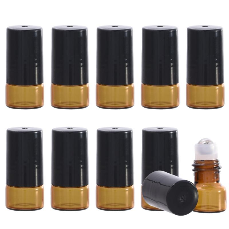 Pstyle. ロールオンボトル 容器 遮光瓶 ロールオン 10本セット PST-006【ロールオンタイプの香水ボトル】 香水やアロマオイルを小分けにして保存できるアトマイザーです。ローラーの先端に付いたボールを利用して、つけすぎを防止しつ...