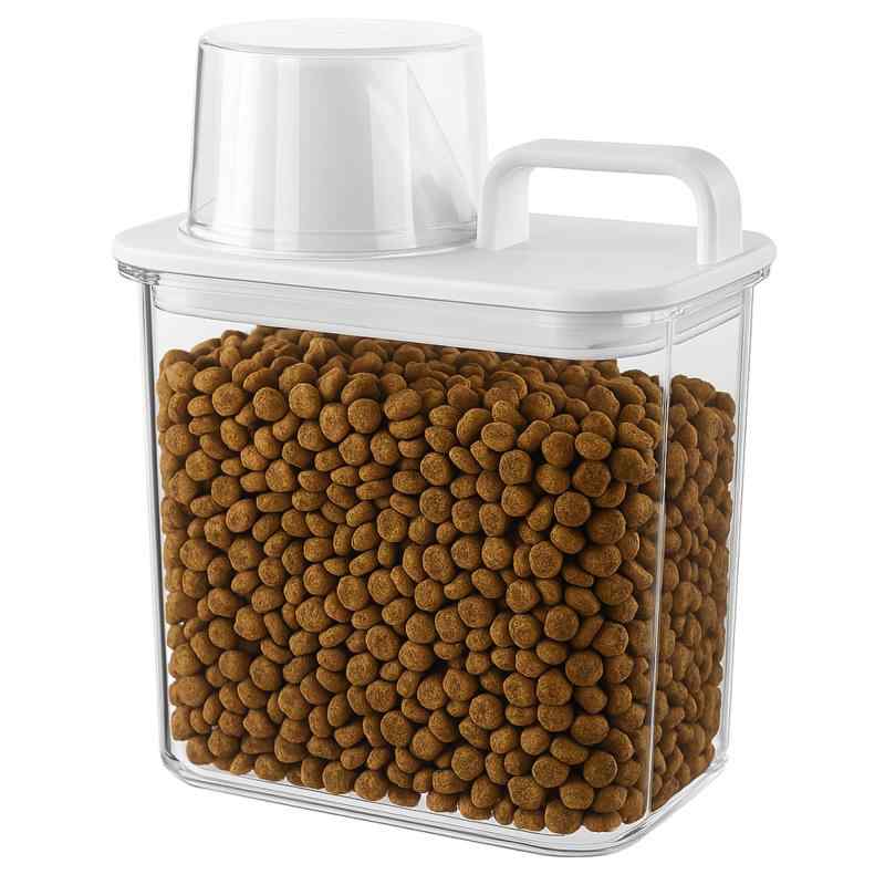 Crystal craft ペットフードストッカー 犬 猫 エサ入れ 保存容器【高密閉で湿気を防ぐペットフードストッカー】 ペットフードの鮮度を守る、高密閉仕様の保存容器です。【湿気・虫・ホコリからしっかりガード】 シリコンパッキンと左右ロ...