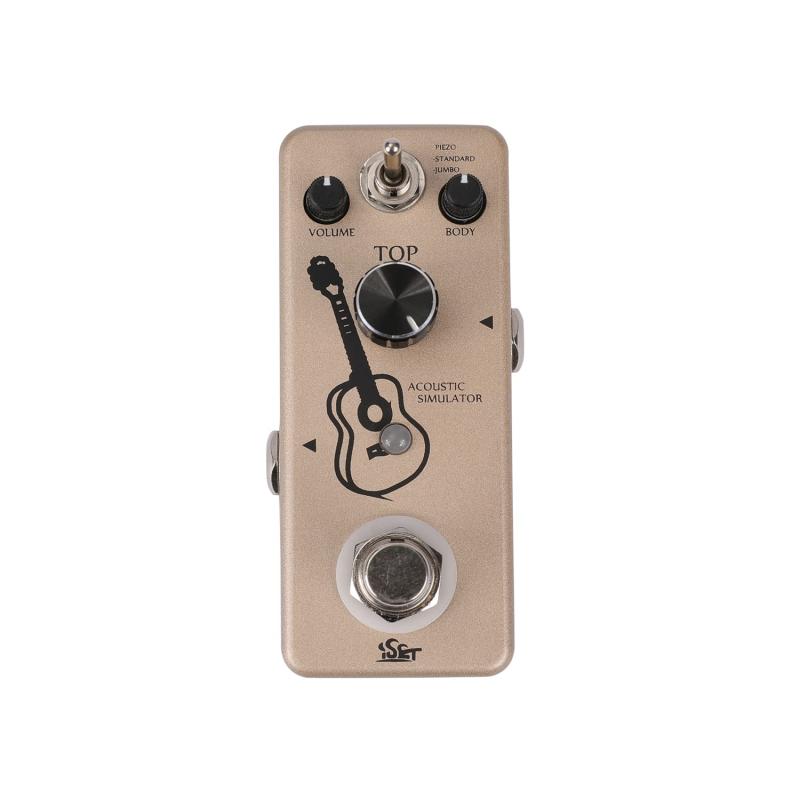 ISET EQペダル エレキギターとアコースティックギターイコライザー用 100Hz 250Hz 630Hz 1.6kHz 4kHz トゥルーバイパス付きGuitar Pedal