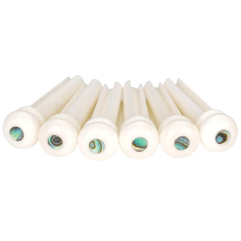 Quikaboo エンドピン ブリッジピン アコースティックギター用 ブリッジピン高品質な牛骨製のアコギ用ブリッジピン6個セット。エンドピンやブリッジピンを交換して、アコースティックギターのサウンドをアップグレードしましょう。自然素材の牛骨...