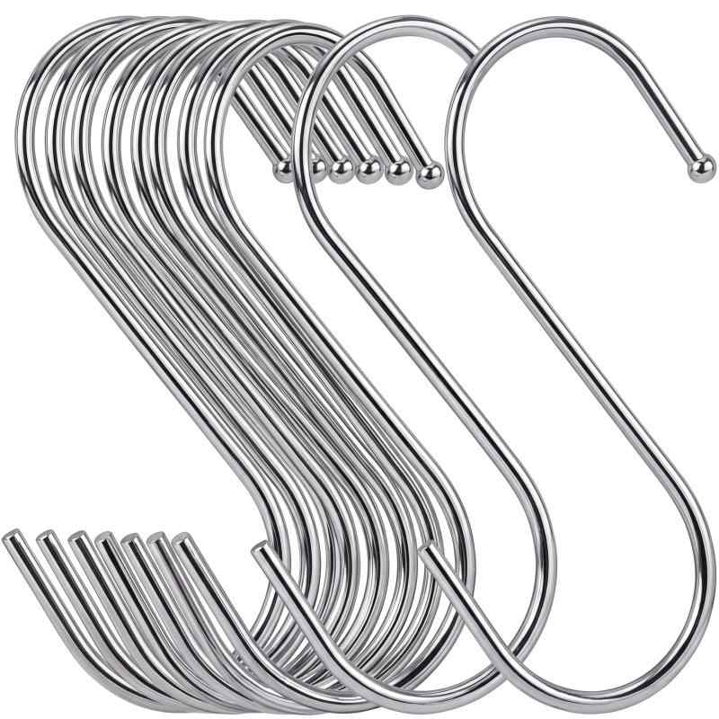 Outus 20 Pack S Shaped Hooks Hanging Hooks Hangers for Bathroom, Bedroom, Office and Kitchen by Outus材質：金属重量：10 - 11 g /...
