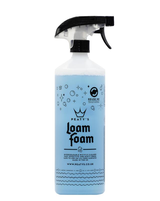 Peaty's （ピーティーズ）自転車専用洗剤 バイククリーナー 泡 LoamFoam Cleaner 1L自転車用洗浄クリーナー車体全体を泡で包んで洗浄できるクリーナーオーガニックジェルを強力な界面活性剤のブレンドに追加ミントの香り生物分解性