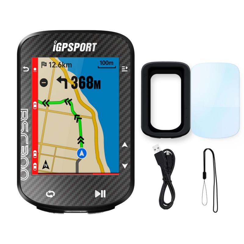 iGPSPORT サイクルコンピュータ BSC200/BSC300 GPS 自転車 サイコン ワイヤレス、ANT+ &amp; Bluetooth サイクリング スピードメーターとオドメーター、Type-C 高速充電と大型 LCD 自動バッ...