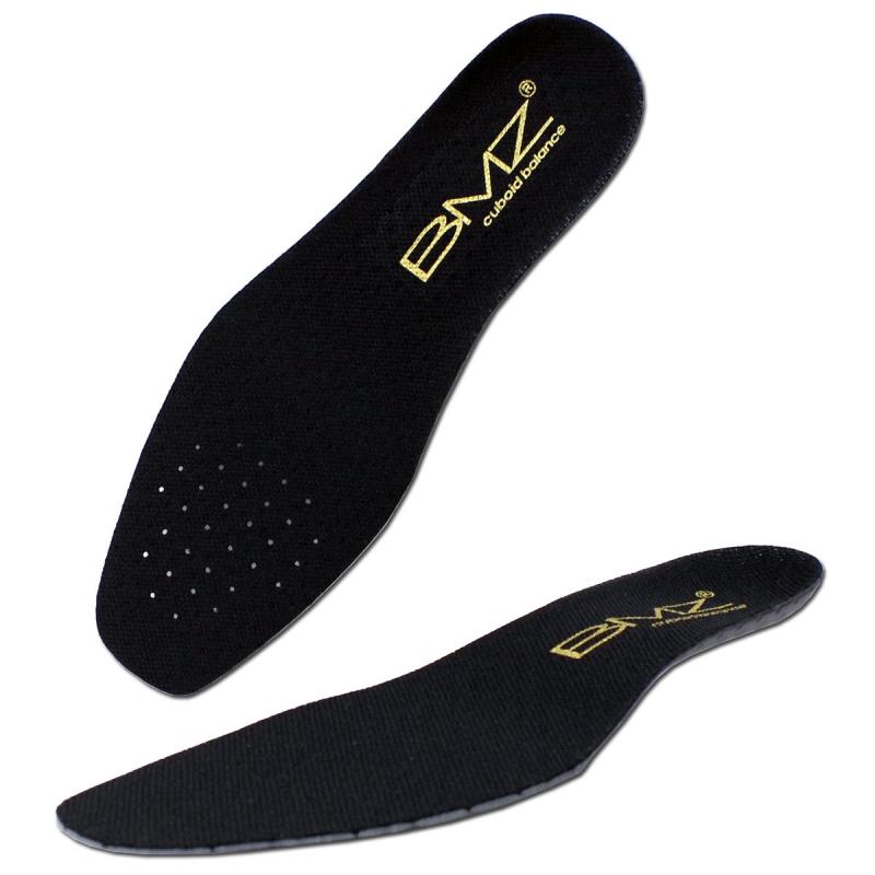 BMZ インソール キュボイドバランス ブラックメッシュ 中敷き 立方骨を支えるインソール表面：ニットメッシュ/底面：特殊高反発弾性体【サポート効果】運動性＆安定性/足の指の使いやすさ【性能】クッション性(衝撃吸収)/抗菌・消臭/通気性(吸...