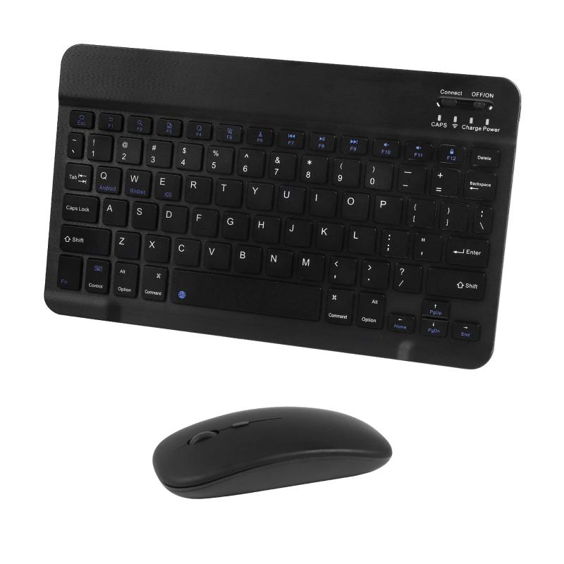 SUPER DREAM Bluetoothキーボードマウスセット ipad対応キーボード タブレット/スマホ用キーボード 10インチ ワイヤレスキーボード 充電式 可愛い コンパクト 薄型 軽量 携帯便利 Windows Mac iOS A...