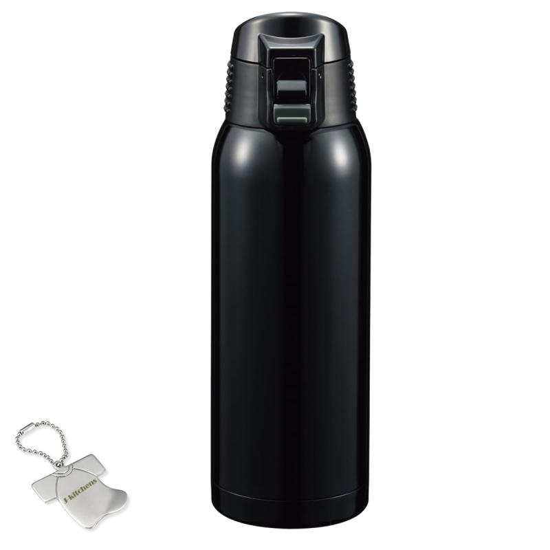 J－kitchens 水筒 ステンレス ワンタッチ マグ ボトル 720ml 保温 保冷 真空二重断熱構造