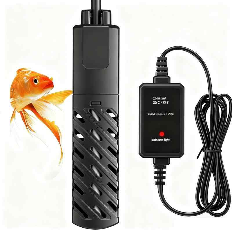 Modfied水槽用ヒーター デジタル温度表示 金魚/メダカ/カメ/熱帯魚 常溫26℃保持 難燃性プラスチック 日本語取扱説明書付き 保護カバーと設置吸盤付き 50Wコンパクト設計で小型水槽に最適 最小限のスペのスペースしか占有しないスリム...