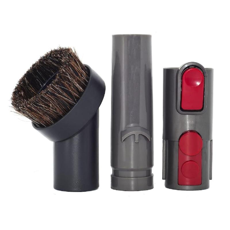 馬毛ブラシ 掃除機アタッチメントアダプター Dyson V15 V12 V11 V10 V8 V7 V6 掃除機対応 1.25インチ ソフトダストブラシ アタッチメントコンバーター幅広い互換性:この馬用ブラシのデザインはダイソン掃除機と互換...