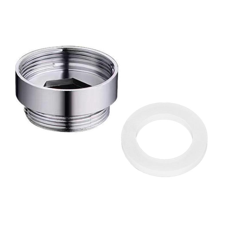 M22*1.0オス-M24*1.0メスねじ 蛇口アダプター クロームメッキ エアレーター コネクタ継手 ガーデン ホース 浄水器用 シルバー [並行輸入品]サイズ：全体のサイズ:21 x 12mm(最大D*L); ネジサイズ：M22*1.0...