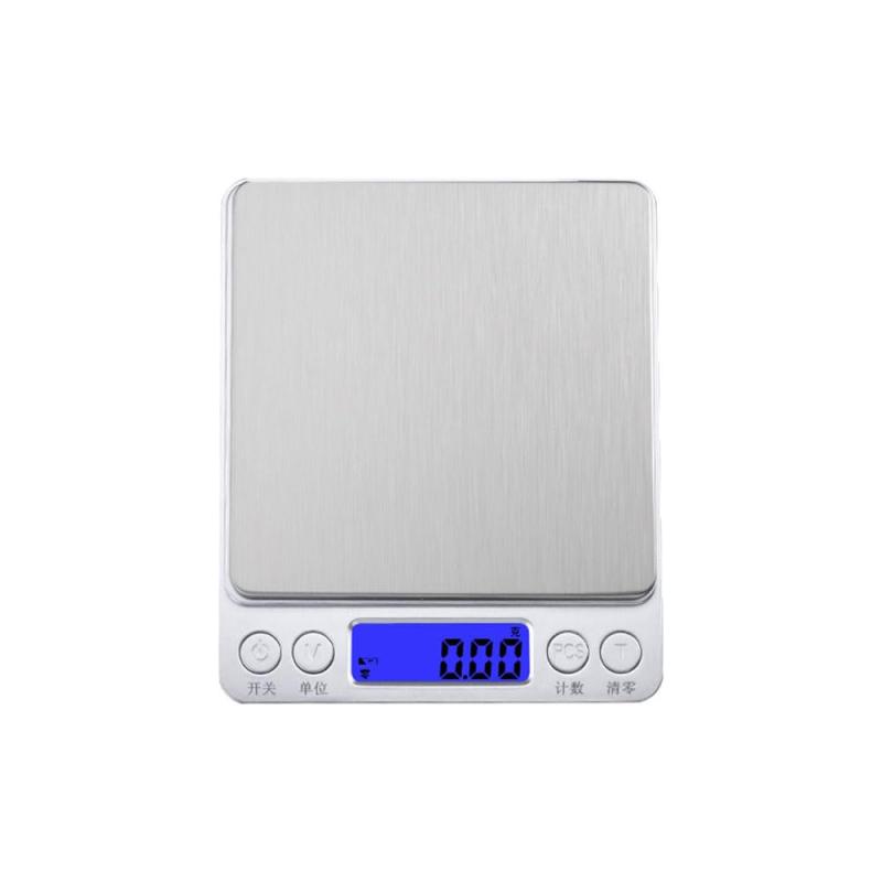 小型電子秤キッチン秤調理秤精密電子秤0.1 g-3000 g多機能電子秤ミニ電子秤コンパクト電子秤銀色電子秤オートシャットダウン機能超小型【製品規格】：製品サイズは約12.5*10.5*1.8 cm、製品重量は約200 g、製品色：シルバー...