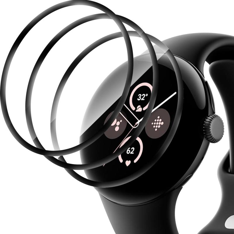 GYOKUYU 「3枚セット」For Google Pixel Watch 4 41mm/45mm フィルム PMMA+PC複合材料 グーグル ピクセルウォッチ4 フィルム PMMA&amp;PC複合素材 透明・耐衝撃 防汚コート 超薄設計...