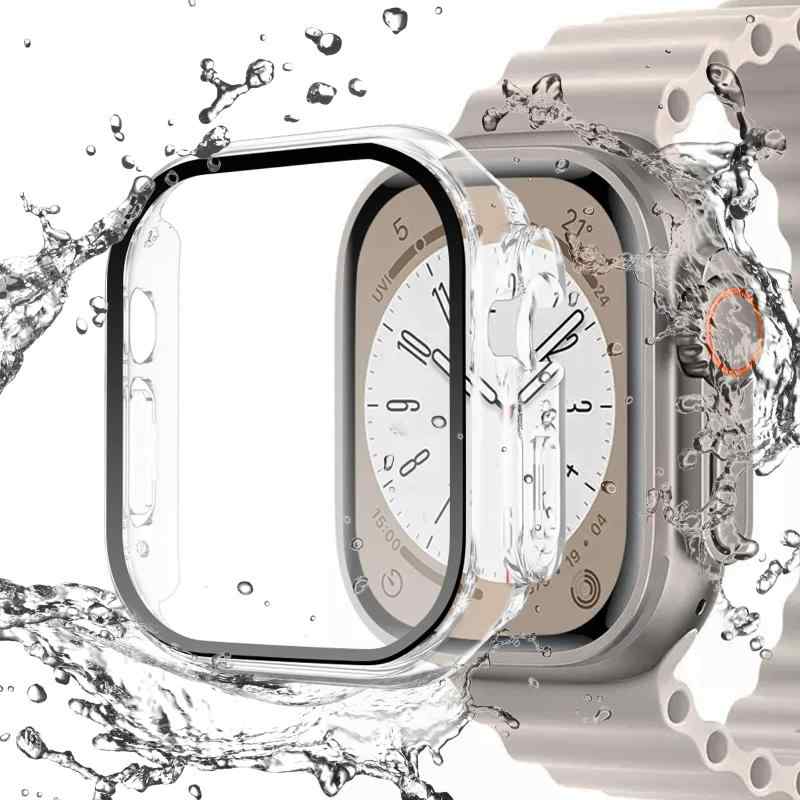 YAODLE Apple Watch Series 10 42mm カバー 防水 アップルウォッチ 防水 ケース 42mm アップルウォッチ10 カバー PC素材 カバー カバー ガラスフィルム一体型 全面保護 二重構造 防塵 日本旭硝子材...