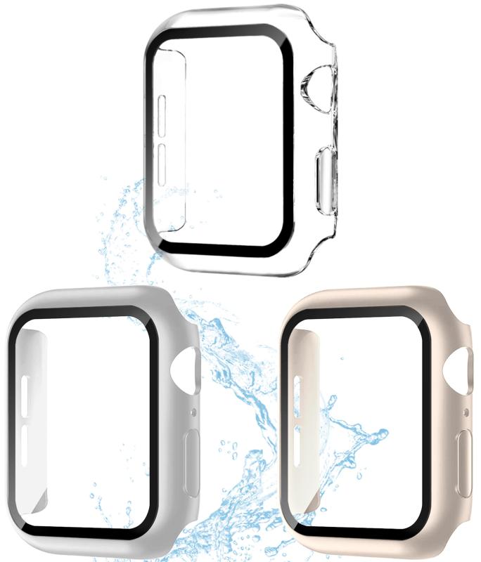 【3枚セット】Puptoya for アップルウォッチ 防水 カバー 46mm 45mm 44mm 42mm 41mm 40mm Apple Watch用 ケース Series 11 10 9 8 7 6 5 4 SE3 SE2 アップルウ...